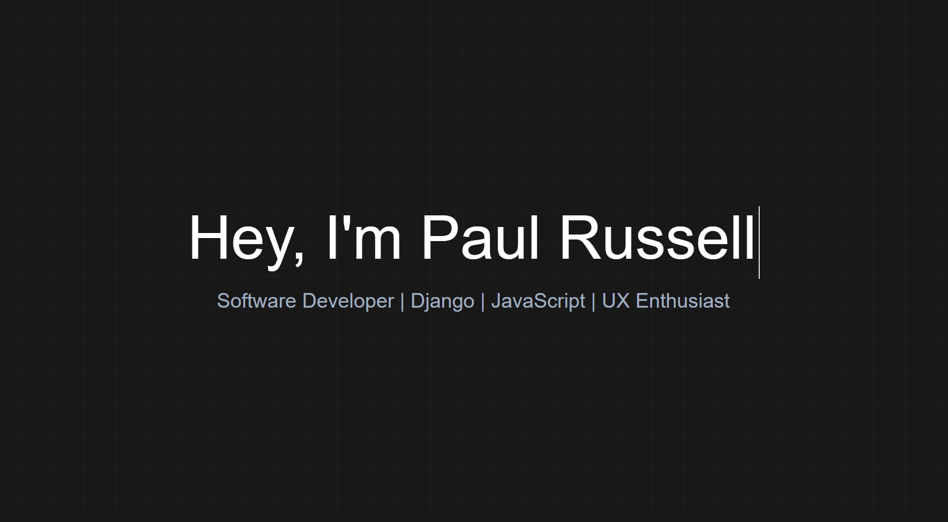 Paul Russell | Software Development